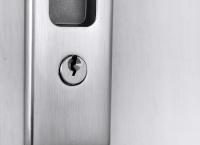 China Satin Nickel Metal Sliding Door Locks With Key , 35 - 70mm Door thickness for sale