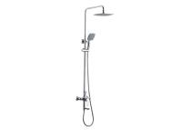 China Starlight Chrome Shower System With Euphoria Cube Handheld Shower Head for sale