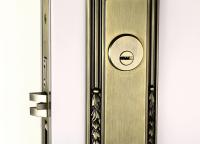 China Outside Entry Door Handlesets / Antique Brass Entrance Door Handles for sale