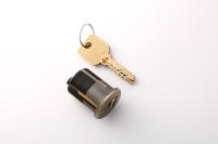 China Security Door Lock Cylinder / DL Brass Lock Cylinder Stamped Trim Ring for sale