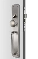 China Satin Stainless Steel Door Handles / Entry Door Handlesets With Knob for sale