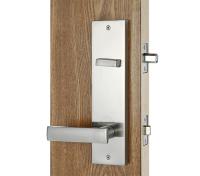 China Zinc Alloy Entrance Door Handle Sets For 45mm - 70mm Door Thickness for sale