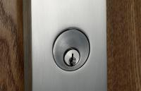 China Zinc Alloy Entrance Door Handle Sets For 45mm - 70mm Door Thickness for sale