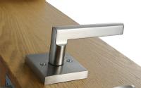 China Hotel Electronic Door Lock Zinc Alloy Handleset For Keyless RFID Card for sale