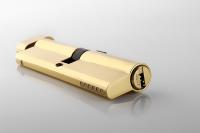 China Golden Brass Door Lock Cylinder 110mm High Security With Thumbturn for sale
