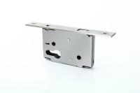 China Security Sliding Door Mortise Lock Body Silver With Zinc Alloy Hook for sale