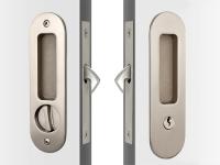 China Adjustable House Door Locks Sliding Gate Lock Zinc Alloy Round Face Pulls for sale