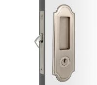 China Residential Mortise Metal Sliding Door Locks Satin Nickel Finishing for sale