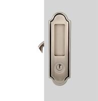 China Residential Mortise Metal Sliding Door Locks Satin Nickel Finishing for sale