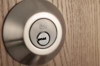 China Stainless Steel Metal Sliding Door Locks Single Cylinder Deadbolt 3 Same Brass Keys for sale