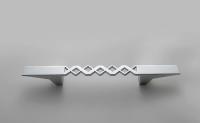 China Modern Hardware Drawer Pulls Silver Kitchen Hollows Design FPJSDZ005-C for sale