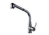 China Basin Single Hole Sink Faucets Chrome Plated Finishing ABS Aerator for sale