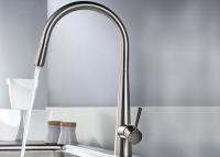 China Brass Kitchen Sink Faucet Water Tap 360 Degree Swivel Hot / Cold Mixer for sale