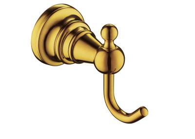 China Decorative Brass Robe Hooks Bathroom Supplies Concealed Screw Mounting for sale