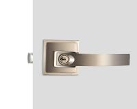 China Satin Nickel Tubular Door Locks High Security 3 Brass Keys 60 mm Backset for sale