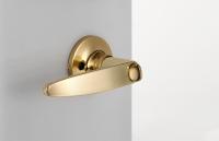China Privacy Door Tubular Cylinder Lock Modern Front Satin Nickel Lever Handle for sale