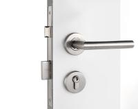 China Stainless Steel Gate Locks 9mm Rose Handle Room Entry Door Locksets for sale