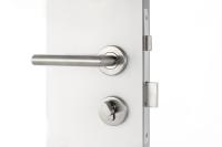 China Stainless Steel Gate Locks 9mm Rose Handle Room Entry Door Locksets for sale