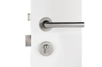 China Stainless Steel Gate Locks 9mm Rose Handle Room Entry Door Locksets for sale