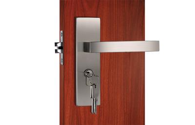 China 304 Stainless Steel Latches / Stainless Steel Door Lockset 3 Same Brass Keys for sale