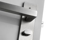 China 304 Stainless Steel Latches / Stainless Steel Door Lockset 3 Same Brass Keys for sale