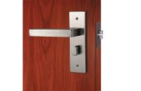 China 304 Stainless Steel Latches / Stainless Steel Door Lockset 3 Same Brass Keys for sale