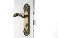 China Residential Mortise Lockset  / Mortise Style Lock Spray Alluvia Gold for sale