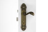 China Residential Mortise Lockset  / Mortise Style Lock Spray Alluvia Gold for sale