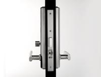 China Keyless Electronic Hotel Door Lock Silver 92.5mm Center Distance Lock Body for sale