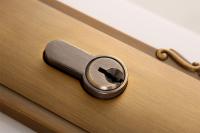 China Room Door Mortise Lock Set With 130×68 mm Lever Handle Antique Yellow Bronze for sale