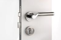 China Rose Mortise Door Lock Satin Nickel / Chrome Lever Handle for sale