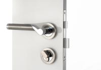 China Rose Mortise Door Lock Satin Nickel / Chrome Lever Handle for sale