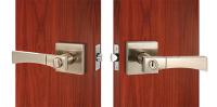 China Brass Keys Satin Nickel Room Tubular Door Latches Easy Installation for sale