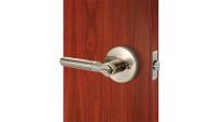 China Zinc Alloy Satin Nickel Tubular Door Locks High Security 3 Brass Keys for sale