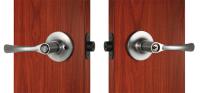 China Polished Security Tubular Lock Set Satin Nickel Lever Handle for sale