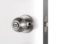 China Exterior Door Cylinder Door Knobs Lock Satin Nickel Knob Lever for sale