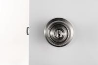 China Exterior Door Cylinder Door Knobs Lock Satin Nickel Knob Lever for sale
