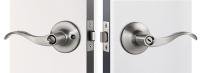 China Silver Zinc Alloy Tubular Locks For Both Left Or Right Handed Doors for sale