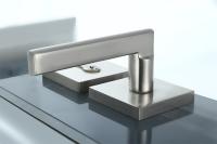 China Entry Satin Nickel Lever Modern Mortise Lockset Handle Zinc Alloy for sale