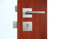 China Entry Satin Nickel Lever Modern Mortise Lockset Handle Zinc Alloy for sale