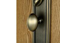China Luxury Brass Door Handles American Standard Cylinder Zinc Alloy for sale