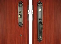 China Luxury Brass Door Handles American Standard Cylinder Zinc Alloy for sale
