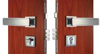 China Commercial Entry Lever Mortise Cylinder Locks Custom 3 Brass Keys for sale