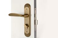 China Yellow Bronze Mortise Privacy Lock , Antique Mortise Locksets 55Mm Backset for sale