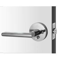 China Chrome Tubular Locks 60mm or 70mm Backset For Bathroom Doors Zinc Alloy for sale