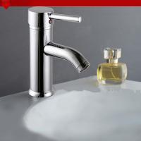 China Silver Single Handle Sink Faucet Easy Installation Bathroom Basin Faucet for sale