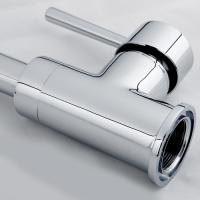 China Stainless Steel Single Holes Wall Mount Bathroom Basin Faucet Kitchen Mixer Taps for sale