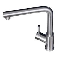 China 360 Degree Swivel Kitchen Sink Faucets Brass Brush Plated Finishing for sale