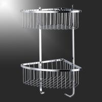 China Shower Corner Basket Bathroom Items Satin Stainless Steel Finishing for sale