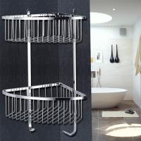 China Shower Corner Basket Bathroom Items Satin Stainless Steel Finishing for sale